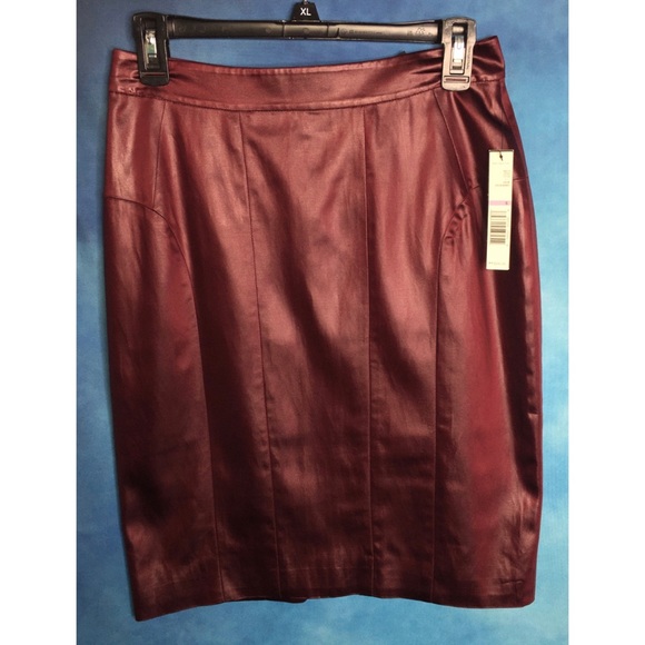 RYCH | Skirts | Nwt Burgandy Zipper Back Skirt By Rych | Poshmark